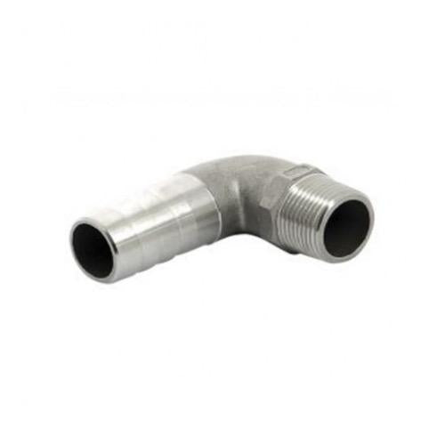 Male Angled Hose Connector 90° Stainless ... | Bosuns Locker