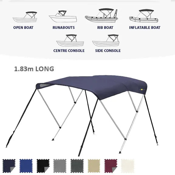 OCEANSOUTH 3 Bow Classic Bimini Top – Alu... | Bosuns Locker