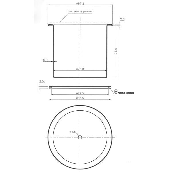 Stainless Steel Recessed Drink Holder | Bosuns Locker