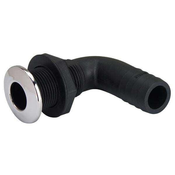 90° Nylon Skin Fitting with Tail & Stainl... | Bosuns Locker