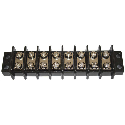 Terminal Block - Bakelite and Nickel - 8 ... | Bosuns Locker